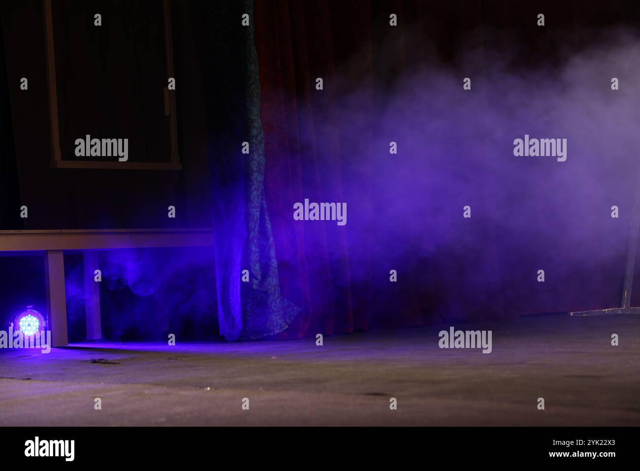 Professional spotlight and smoke on stage in theatre Stock Photo - Alamy