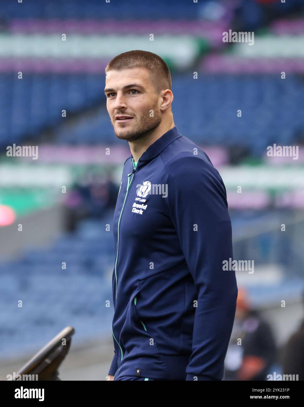 Edinburgh, Scotland. 16th November 2024. Josh Bayliss arrives for the ...