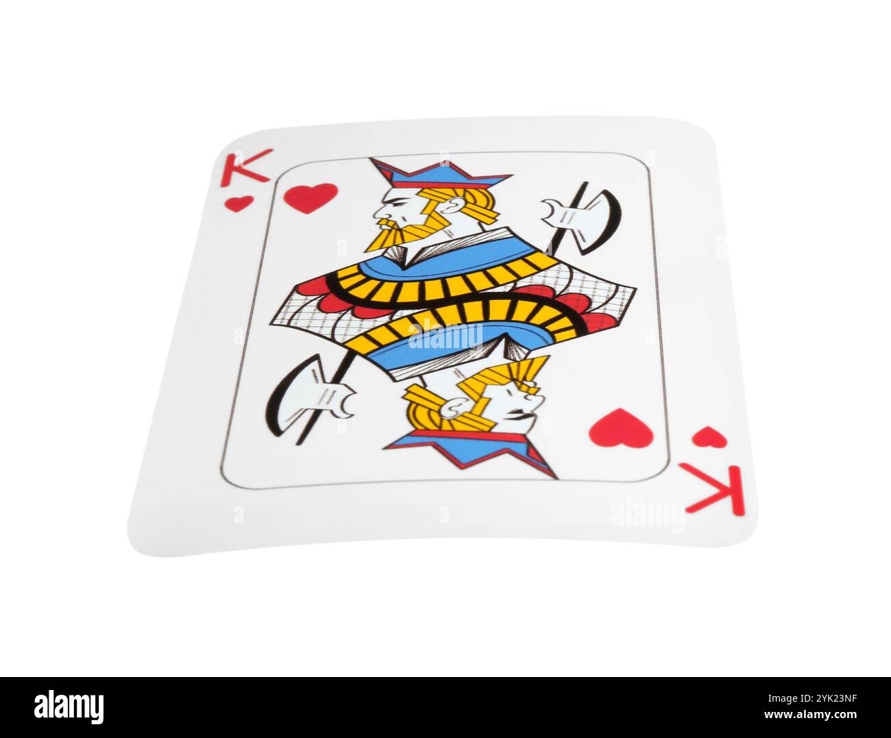 Poker game. One playing card isolated on white Stock Photo - Alamy