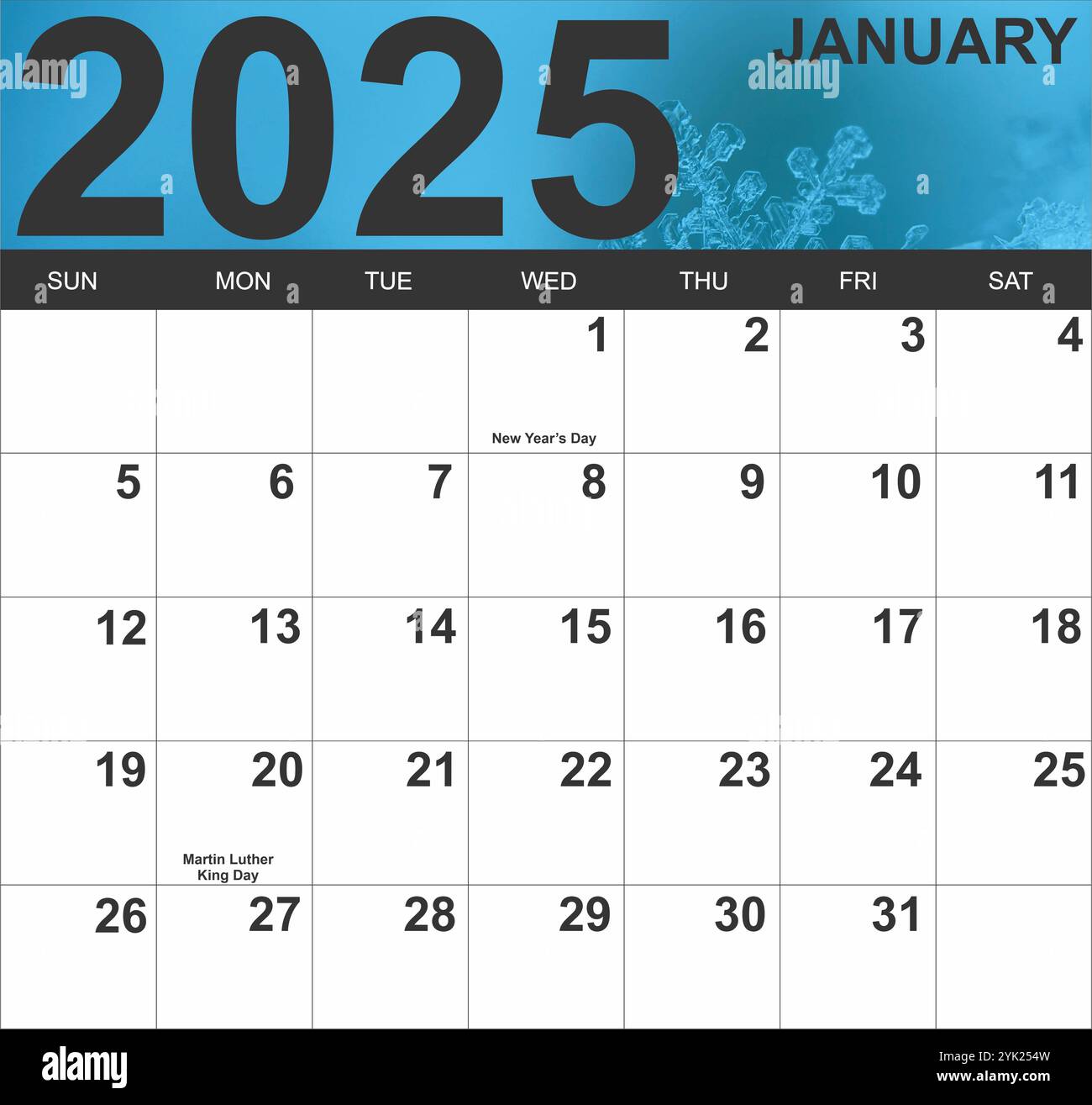 Seventh january in calendar hi-res stock photography and images - Alamy