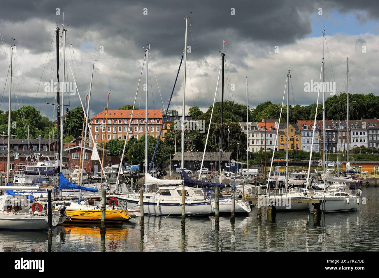 marina of Aarhus, Jutland Peninsula, Denmark, Northern Europe Stock ...
