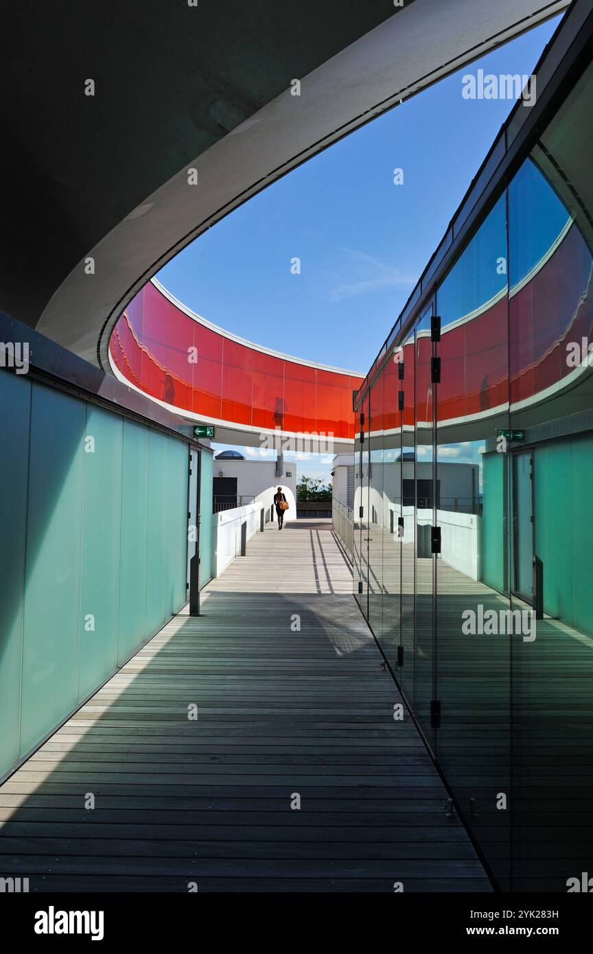 the installation "Your rainbow panorama", a circular skywalk with ...