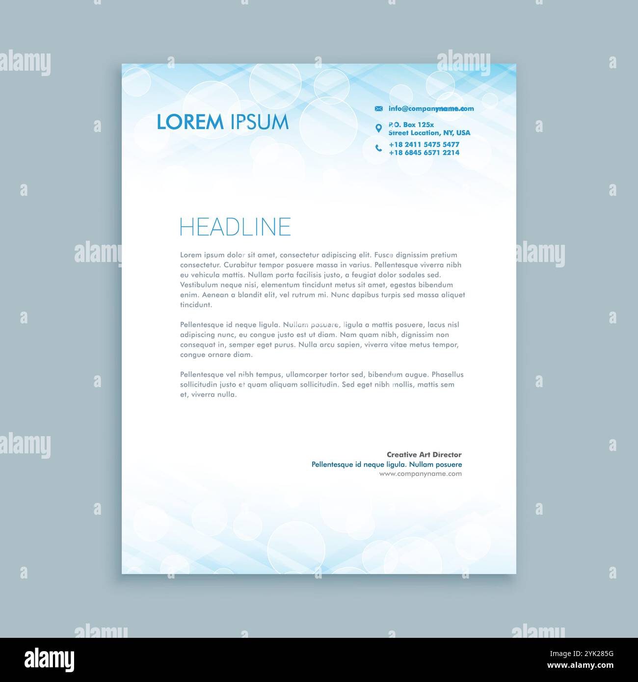 elegant business letterhead template in creative style with modern ...