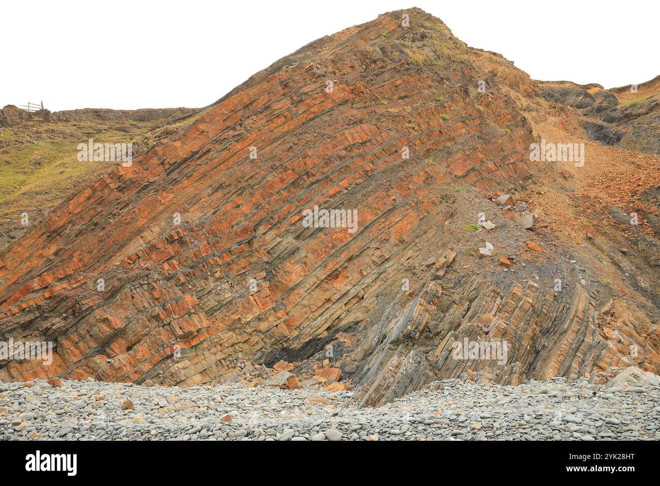 Sandymouth bay sandstone cliffs, Bude, Cornwall, England, UK Stock ...