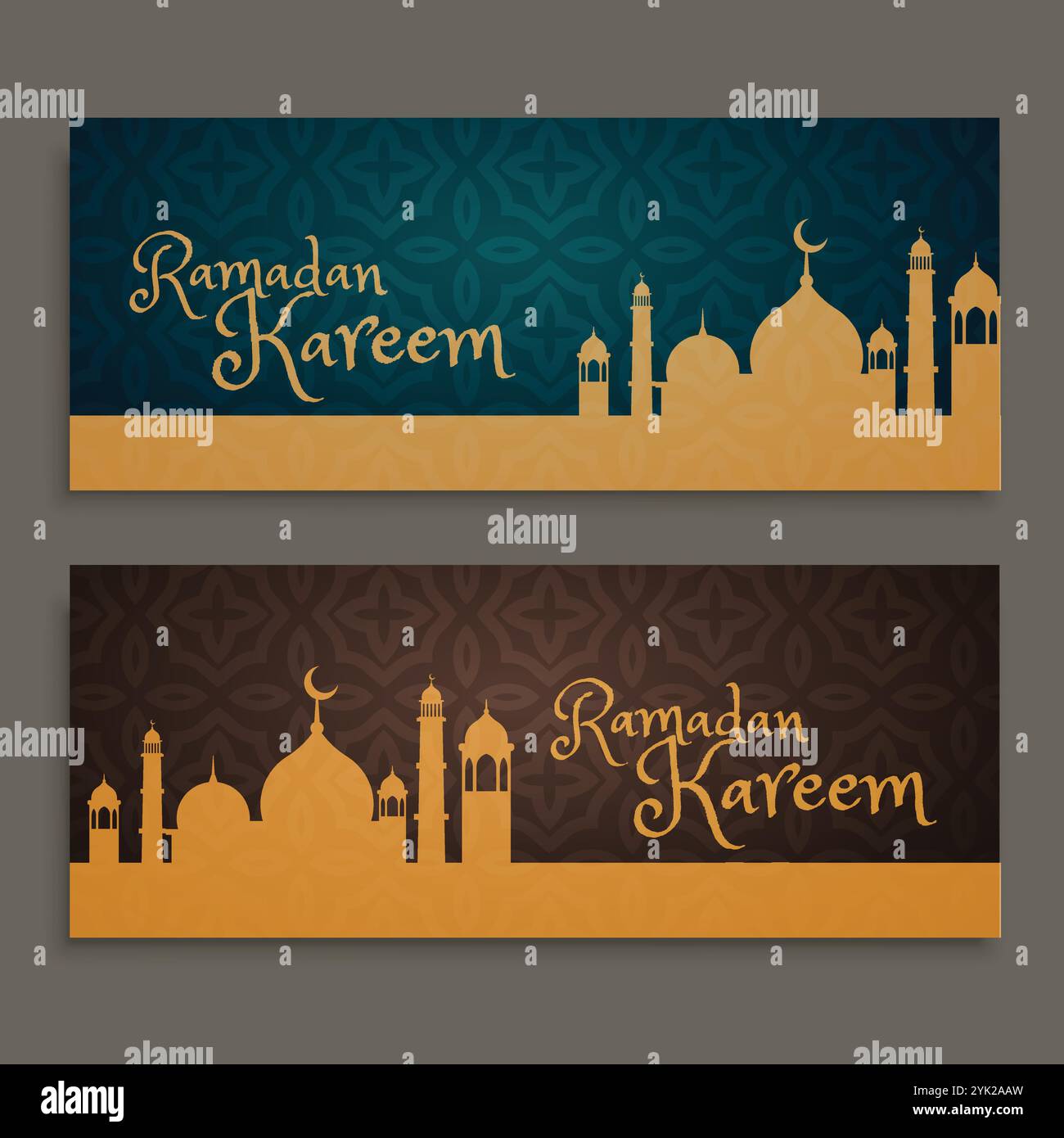 ramadan kareem banners set Stock Vector Image & Art - Alamy