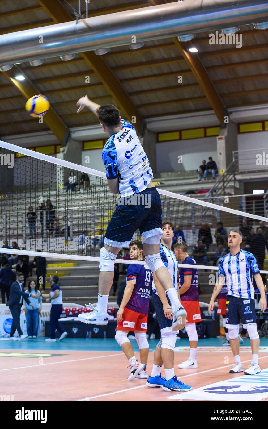 Faure Theo (Cisterna Volley) during Cisterna Volley vs Gioiella Prisma Taranto, Volleyball ...