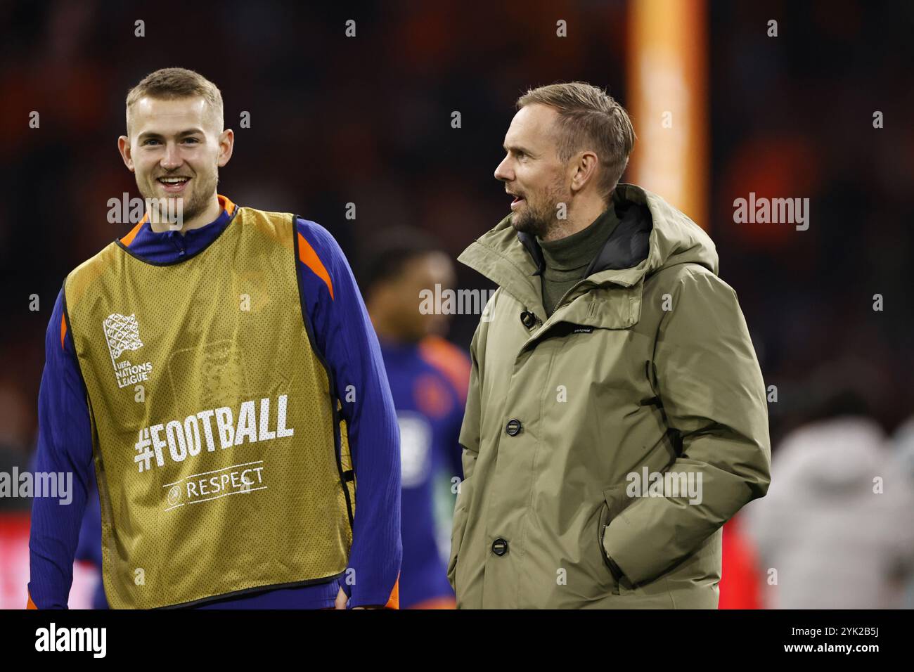 AMSTERDAM - Former international Siem de Jong (right) says goodbye ...