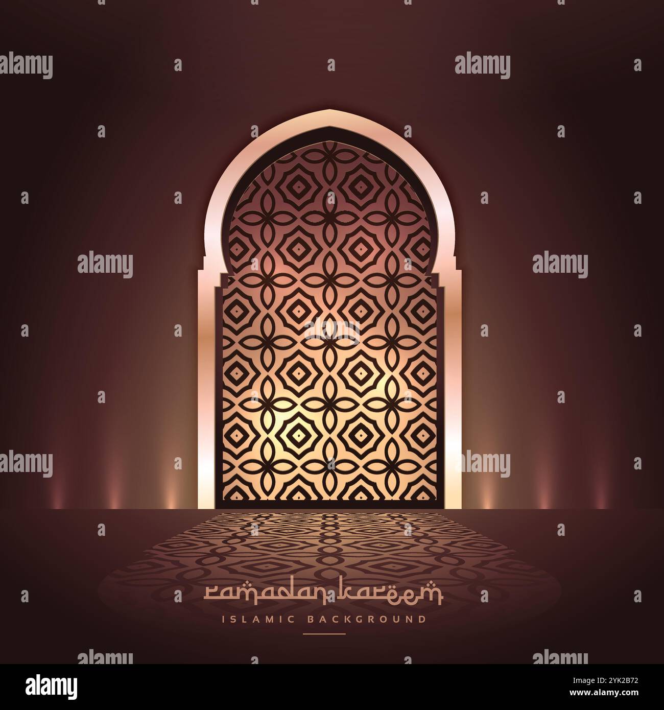 Traditional arabian door beautiful Stock Vector Images - Alamy