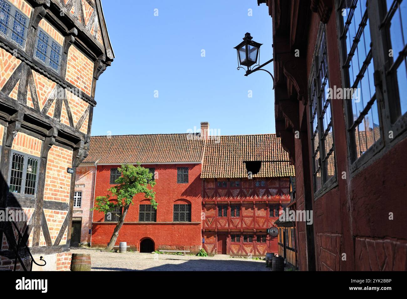 Den Gamle By or The Old Town, open air town museum that consists of 75 ...