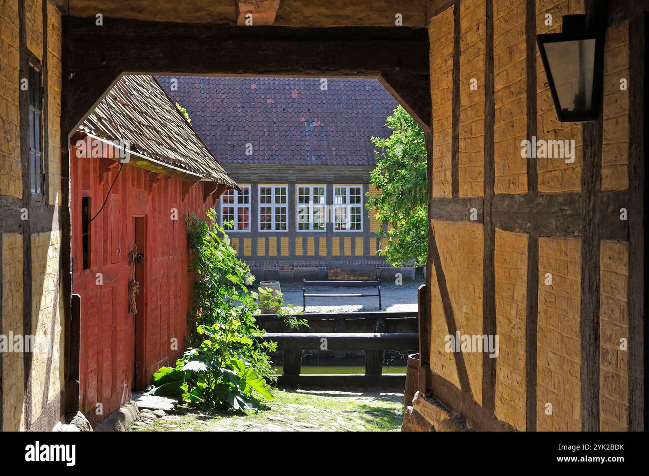 Den Gamle By or The Old Town, open air town museum that consists of 75 ...