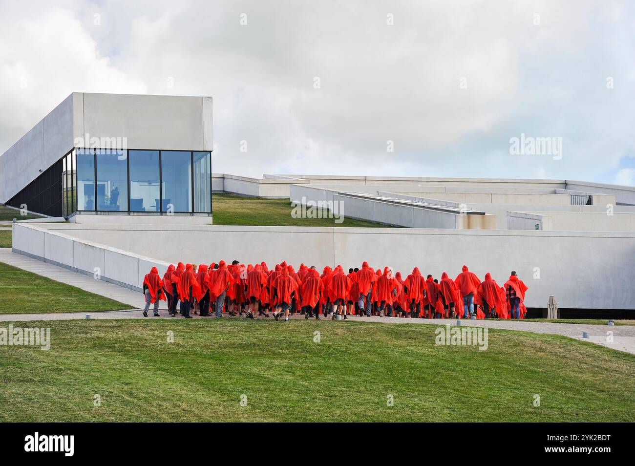 group wearing rain cape at Moesgaard Museum (MOMU) (Henning Larsen ...