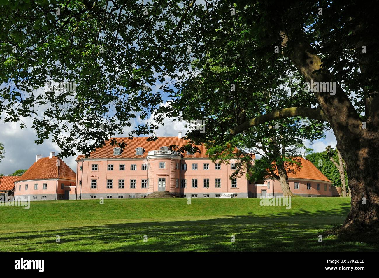 Moesgaard Manor, historical building housing the museum administration ...