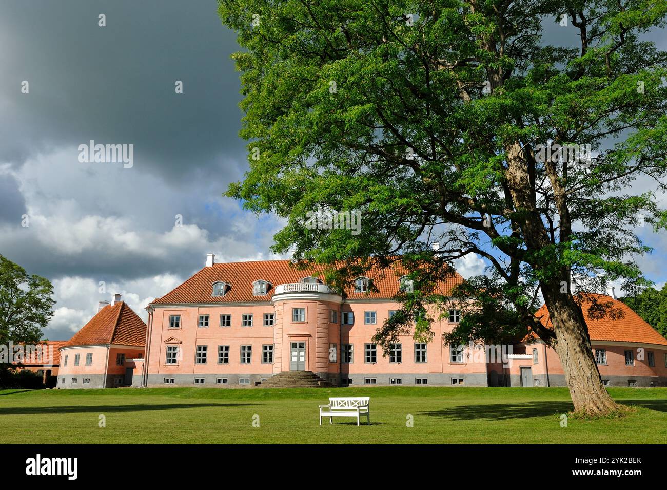 Moesgaard Manor, historical building housing the museum administration ...