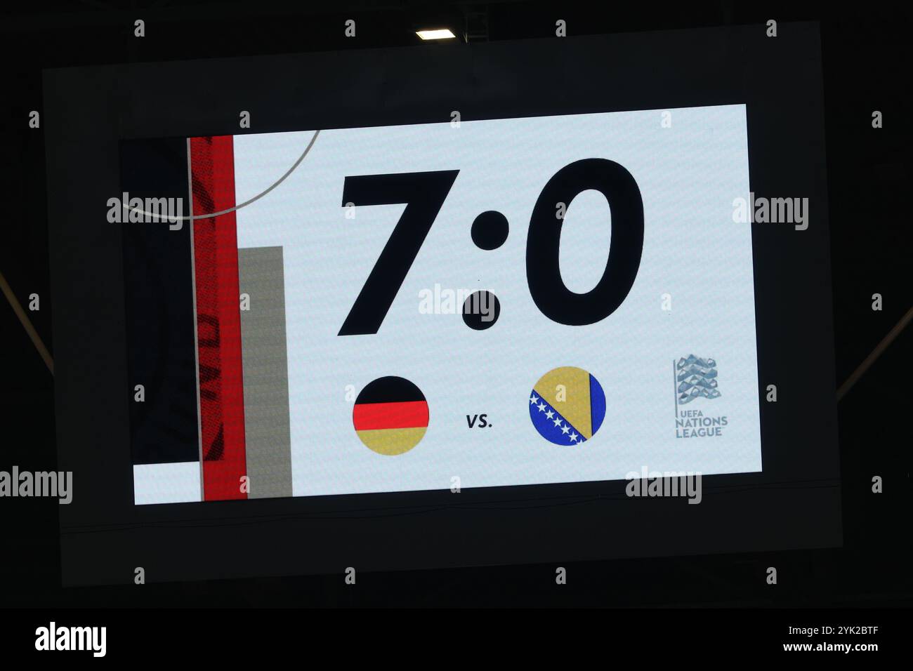 A scoreboard shows the final score hi-res stock photography and images ...