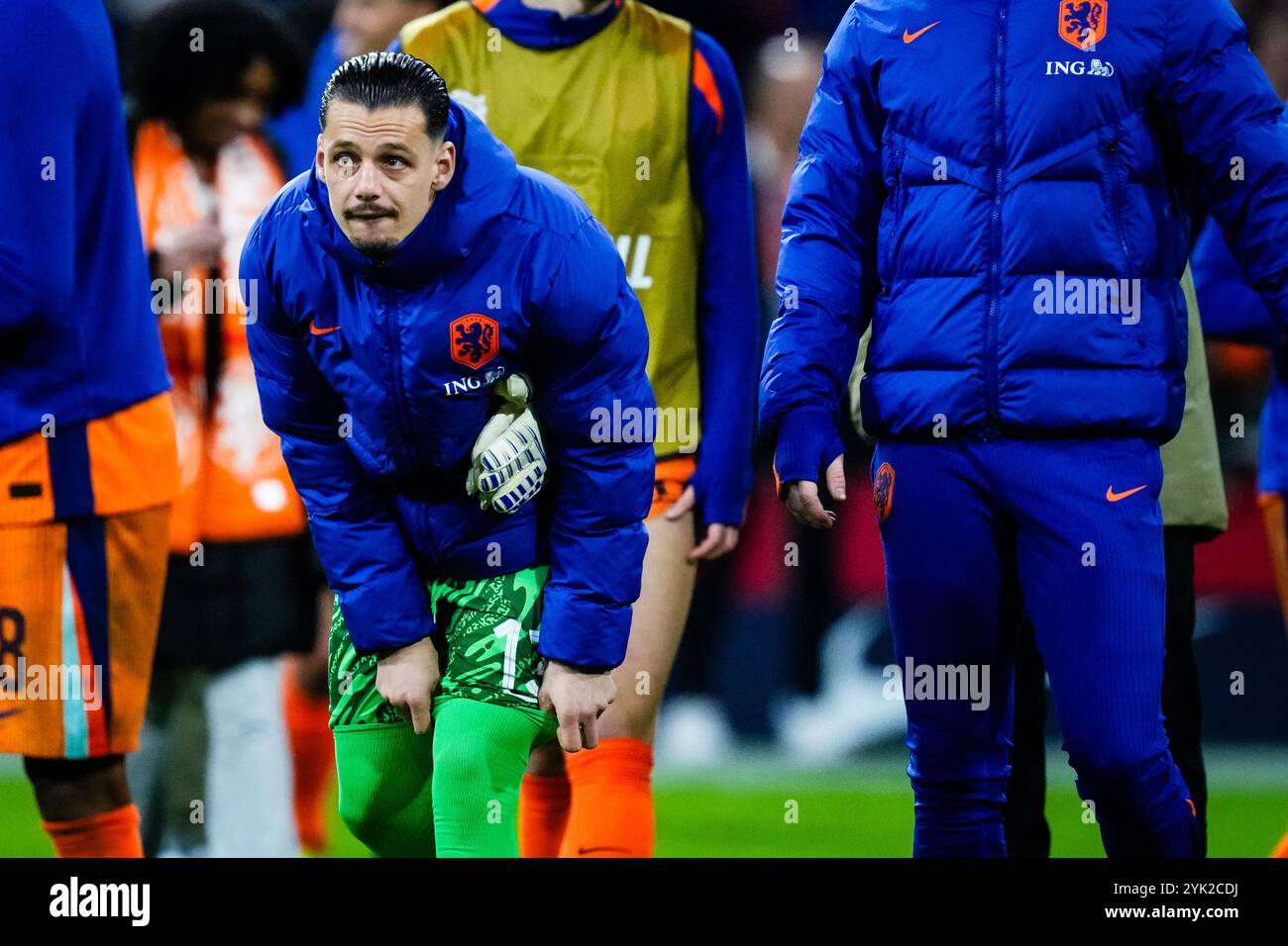 Amsterdam - Goalkeeper Nick Olij of The Netherlands during the fourth ...