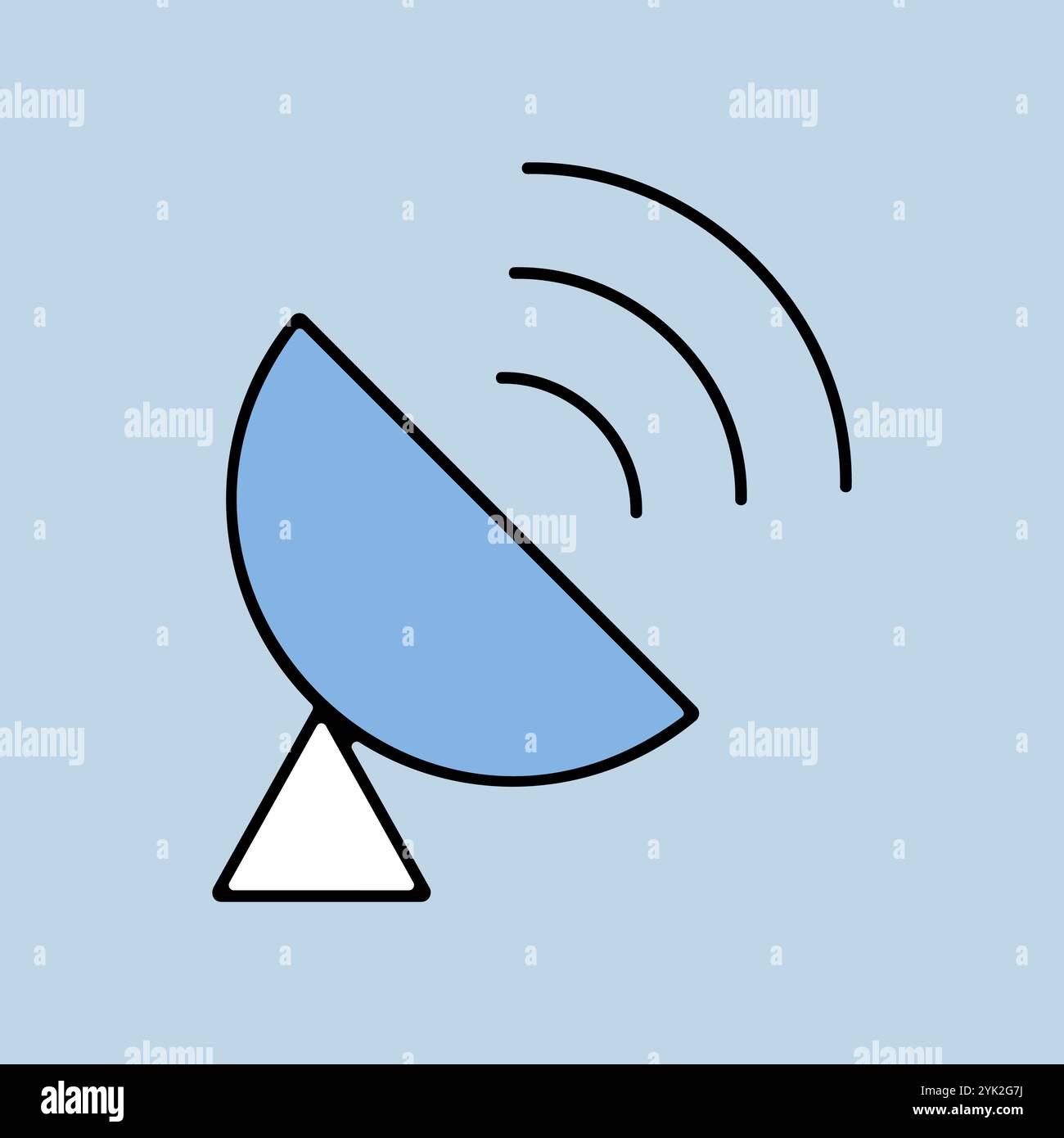 Sputnik antenna vector icon. Navigation sign. Graph symbol for travel ...