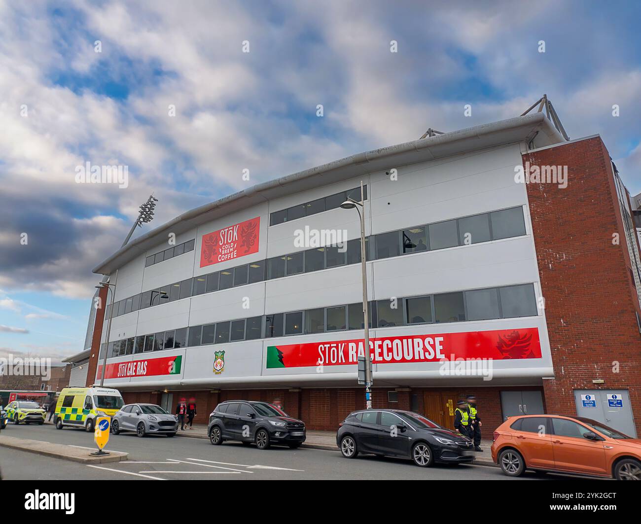 The Racecourse Ground is the home stadium of Wrexham AFC in Wrexham ...