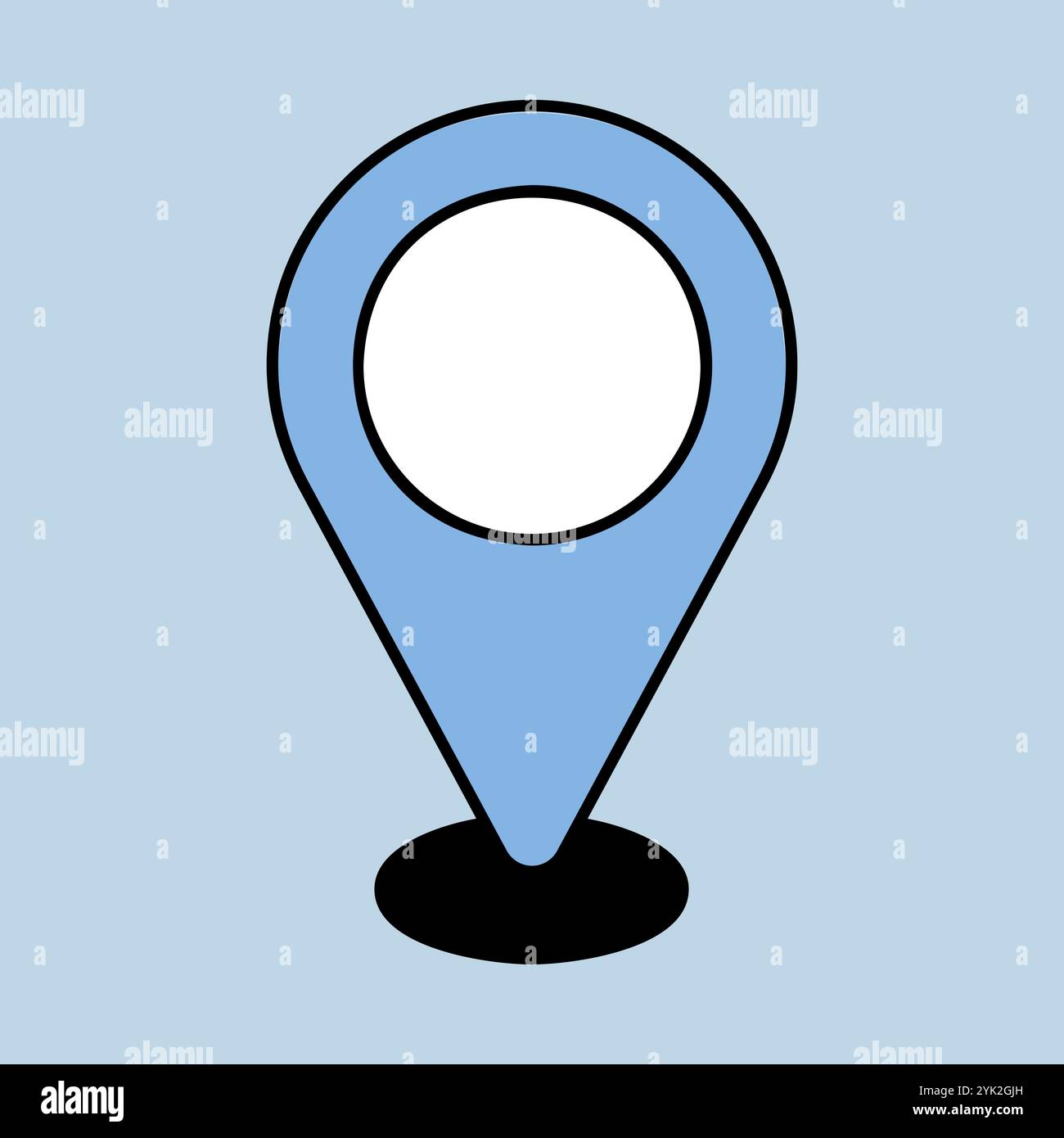 Pin map isolated icon. Map pointer. Map markers. GPS location symbol. Navigation sign. Graph ...
