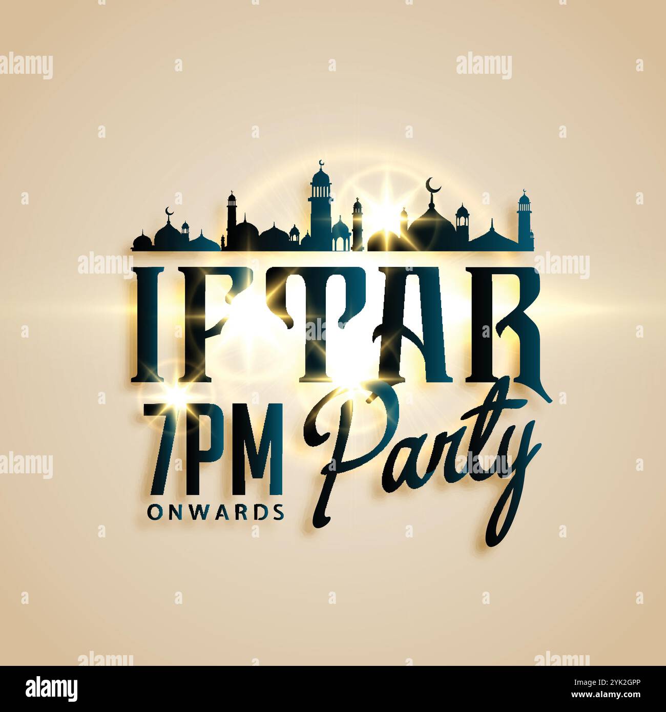 iftar party invitation card beautiful design Stock Vector Image & Art ...