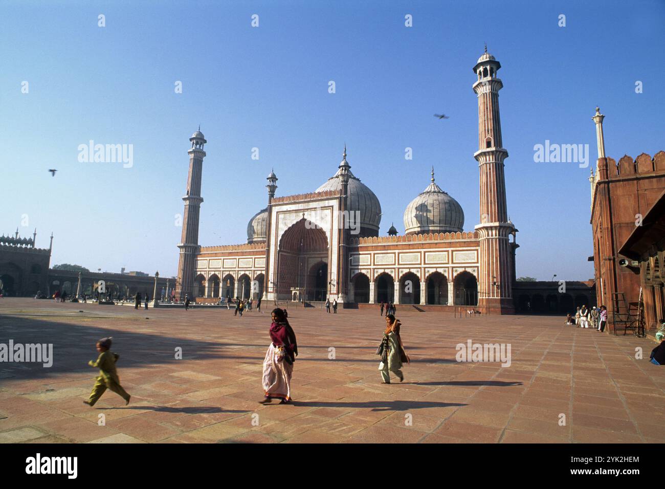Jama Masjid, Old Indian Mosque, 1658 A.D. Old Delhi, India Stock Photo ...