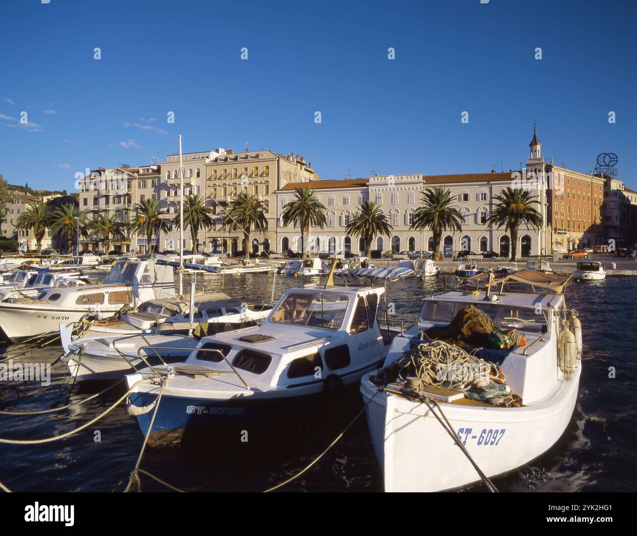 Seafront, harbour. Split. Croatia Stock Photo - Alamy
