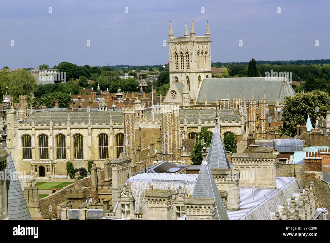 General rooftop view. Cambridge. England. Britain. U.K Stock Photo - Alamy