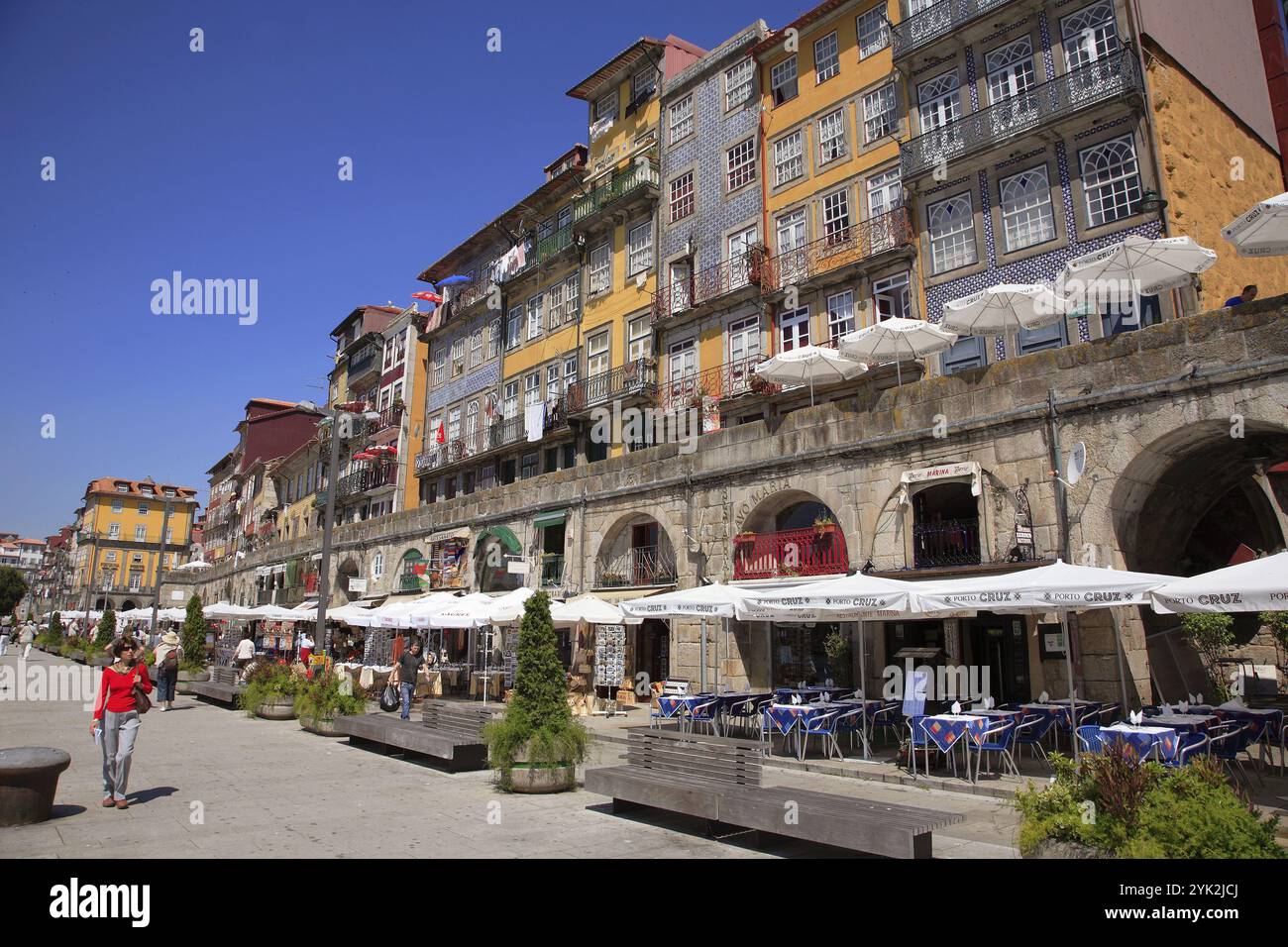 Portugal, Douro, Porto, Ribeira riverfront area Stock Photo - Alamy