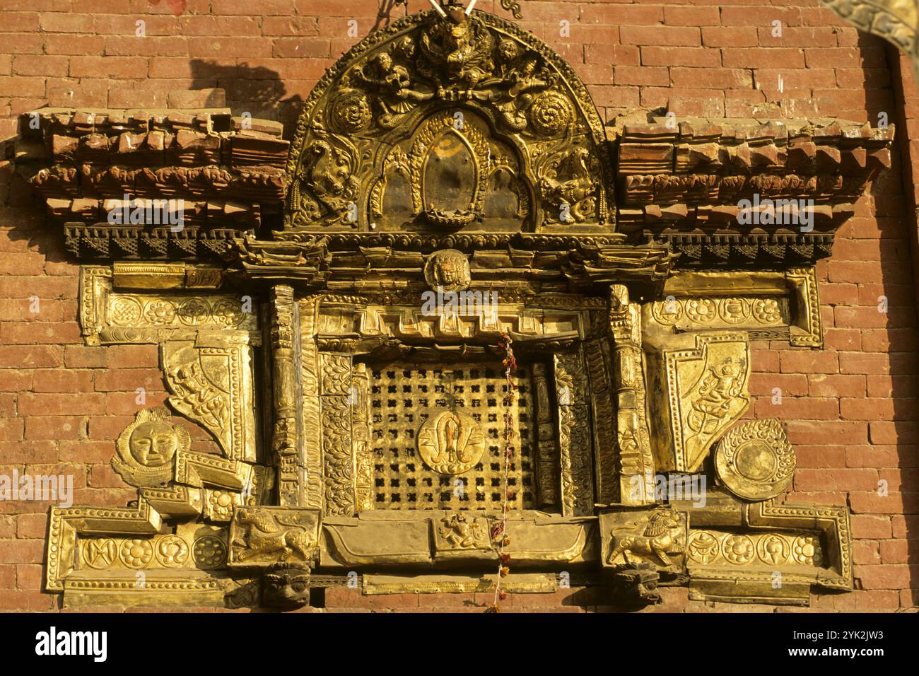 Nepal, Kathmandu Valley, Bhaktapur, Kasi Biswanath temple, window Stock ...