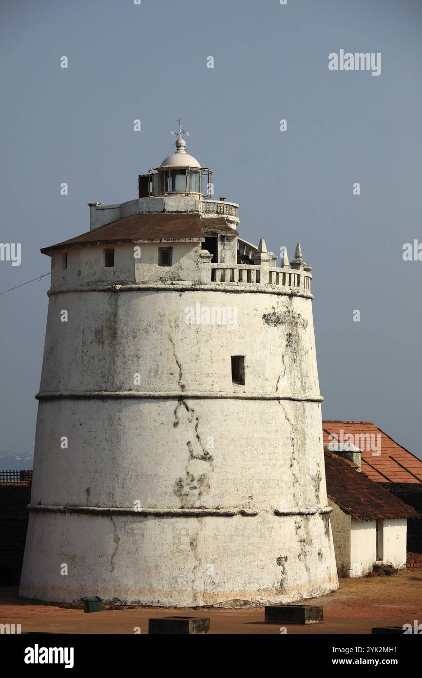 India, Goa, Fort Aguada, Old Lighthouse Stock Photo - Alamy