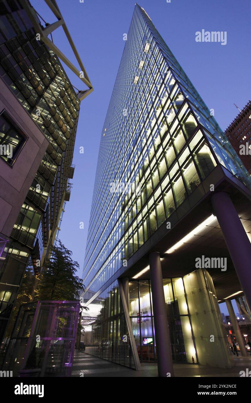Germany, Berlin, Potsdamer Platz, DB Tower, highrise office building ...