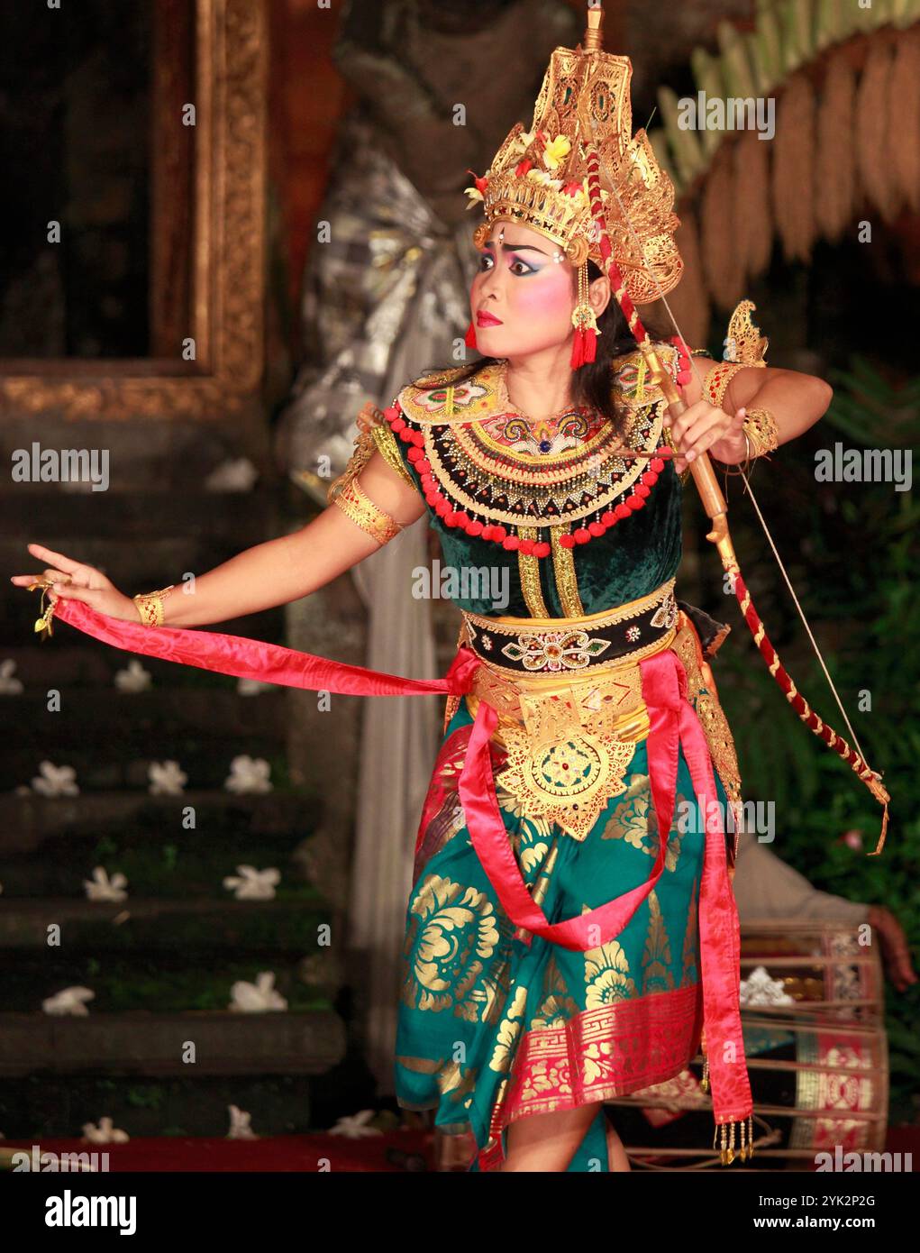 Indonesia, Bali, Ubud, classical dancer, Ramayana ballet performance ...