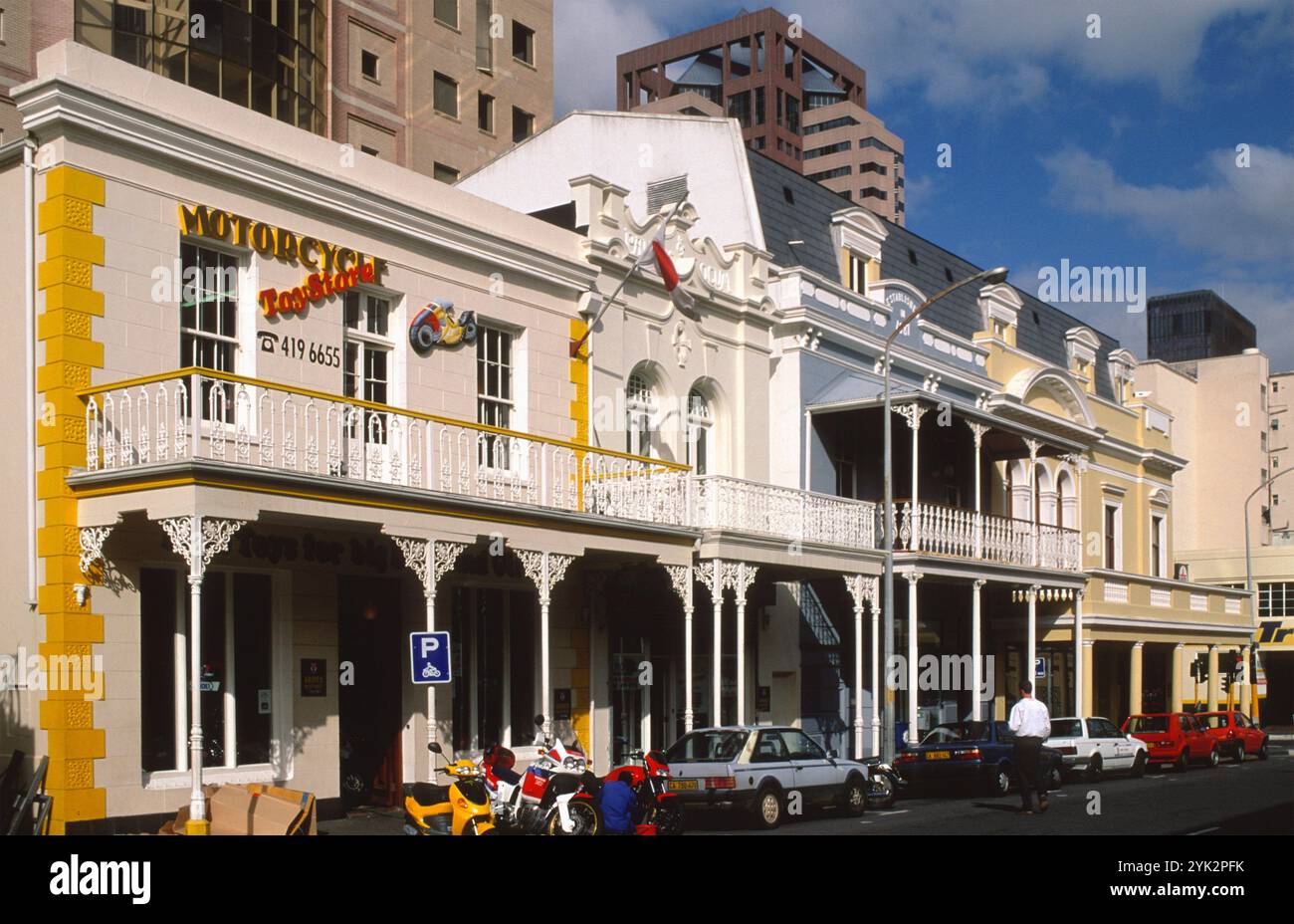 South Africa, Cape Town, street scene, typical architecture Stock Photo ...