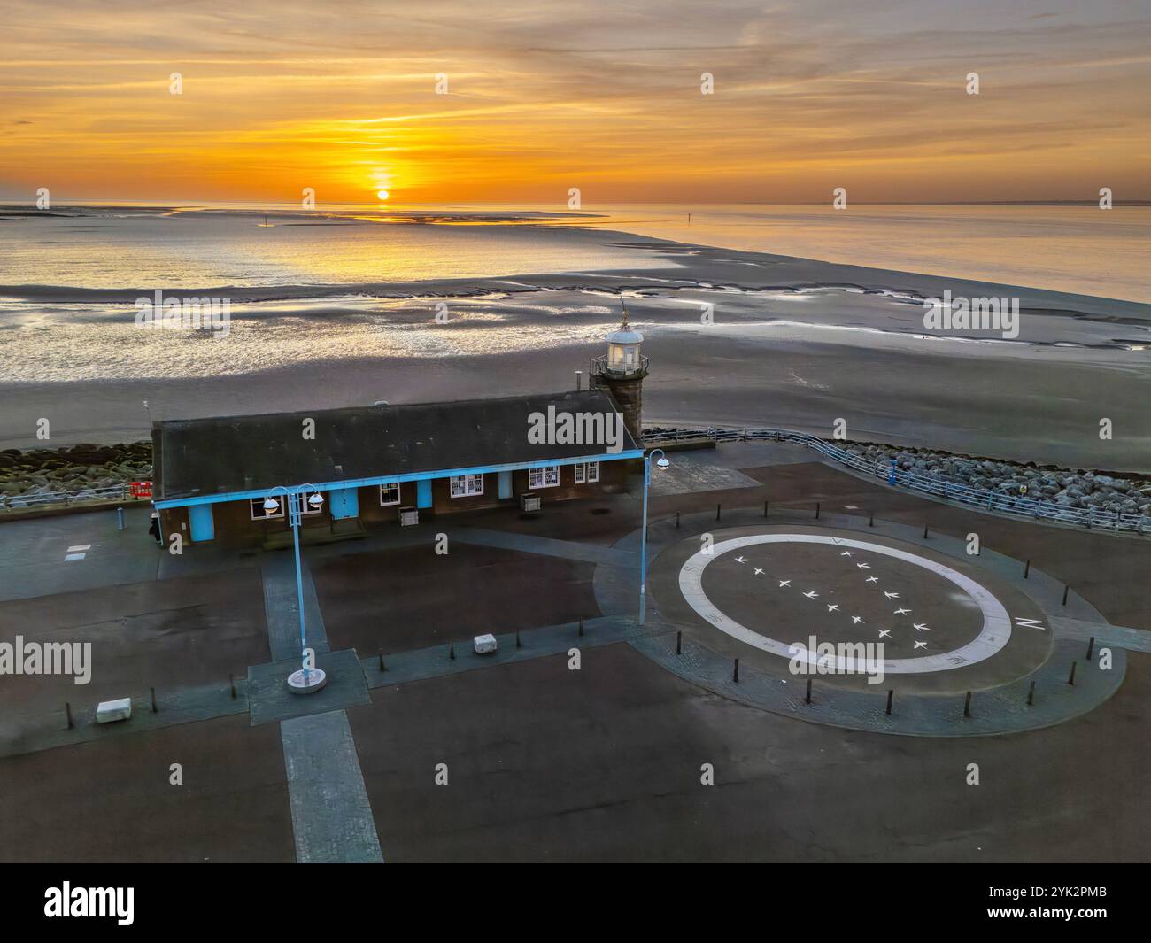 Morecambe bay high tide aerial hi-res stock photography and images - Alamy