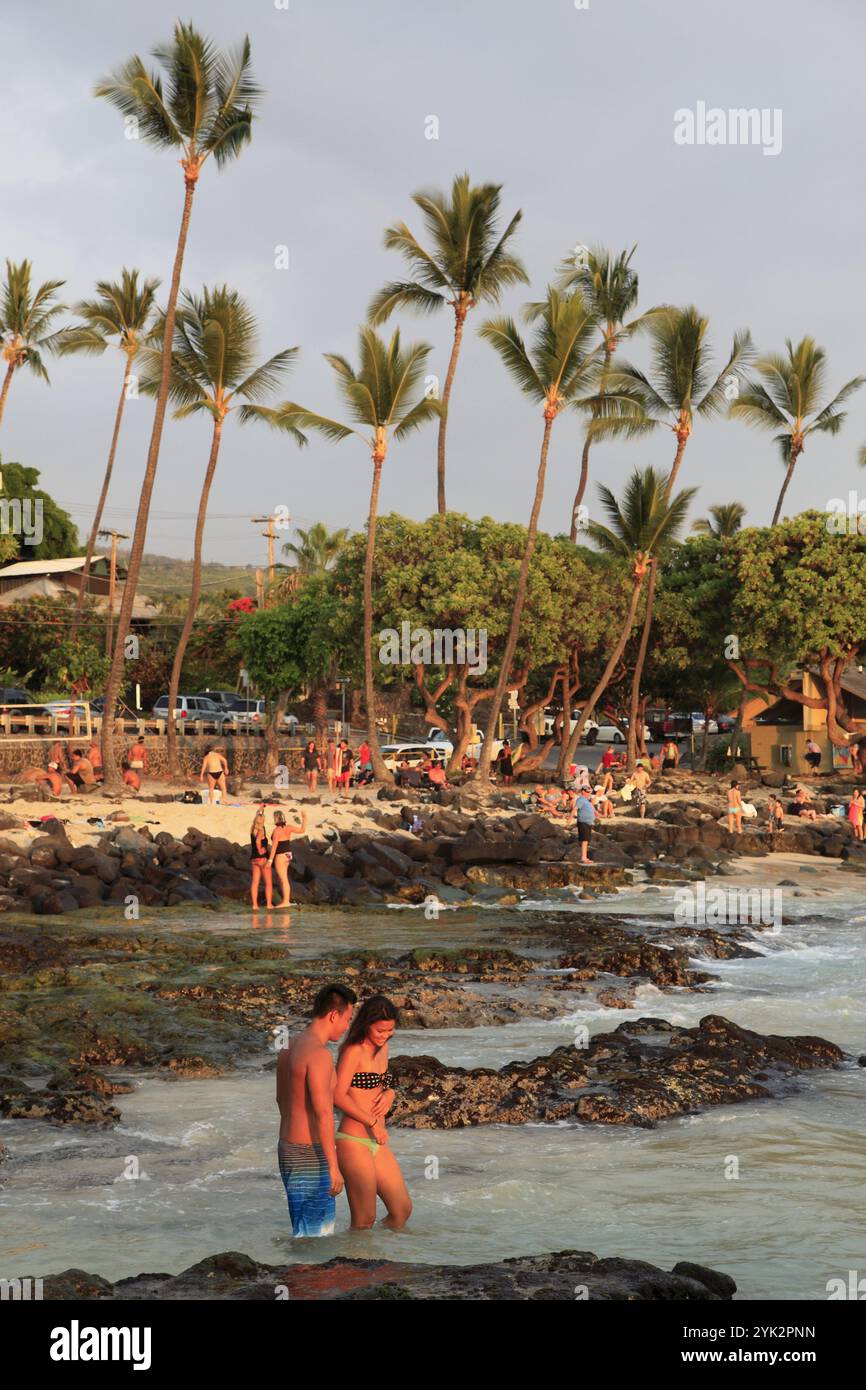 Hawaii, Big Island, White (Magic) Sands Beach Stock Photo - Alamy