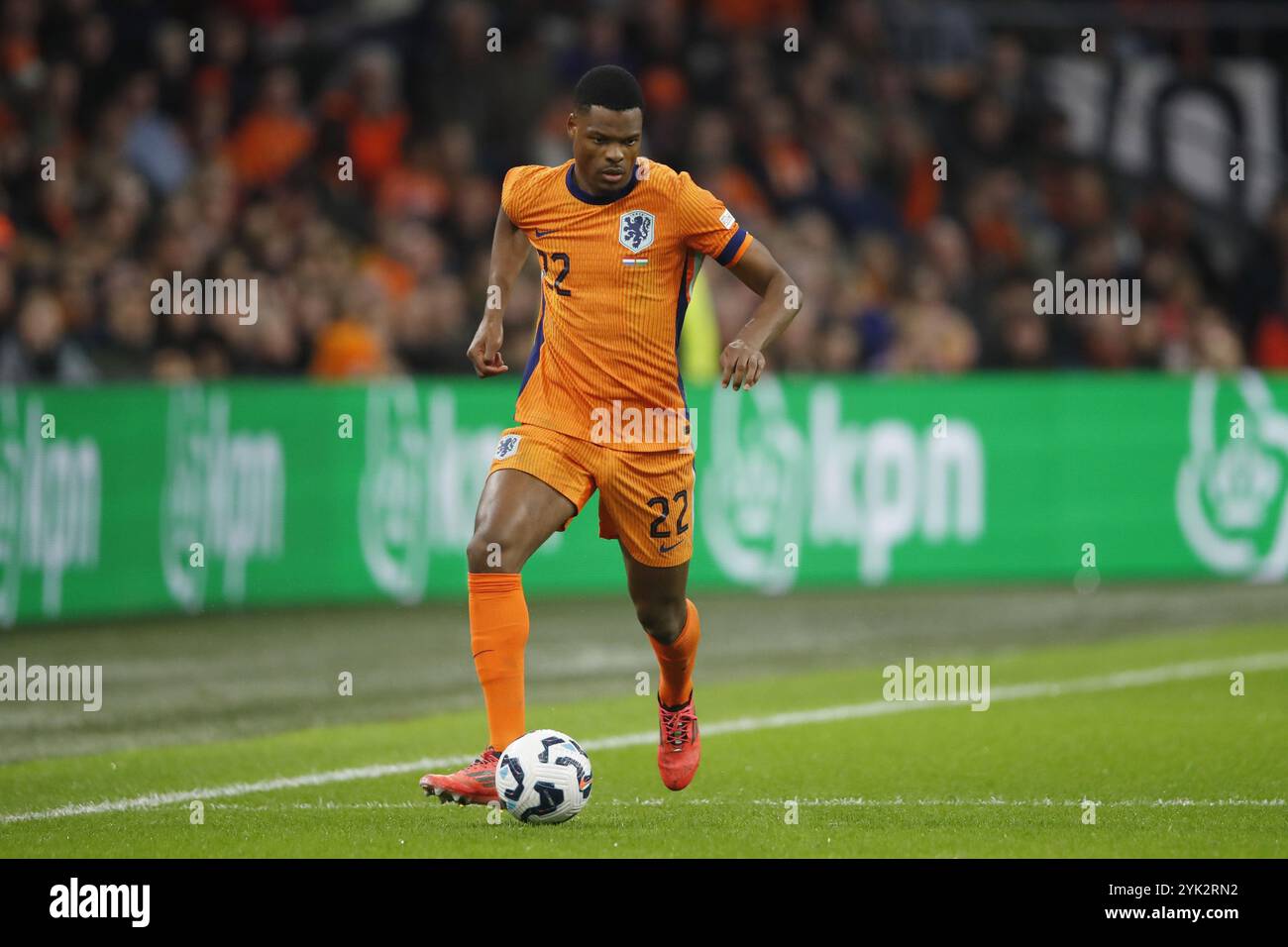 AMSTERDAM - Denzel Dumfries of the Netherlands during the UEFA Nations ...