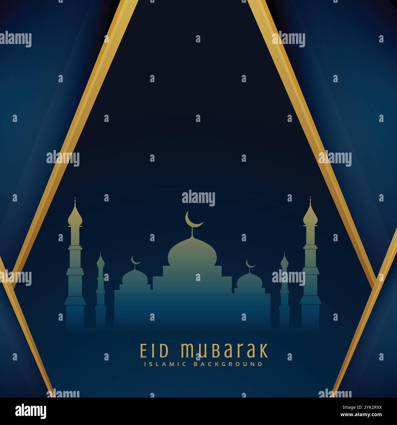 eid greeting design with mosque shape Stock Vector Image & Art - Alamy