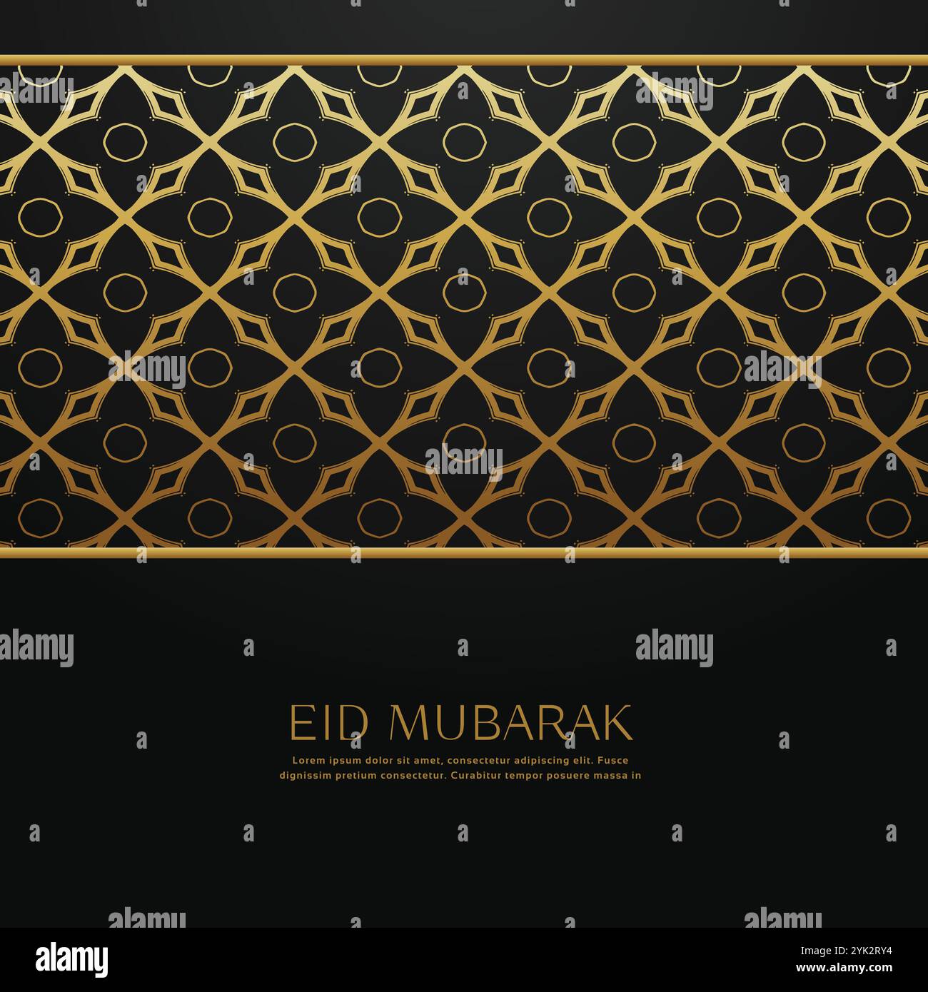 muslim eid festival background with islamic pattern Stock Vector Image ...