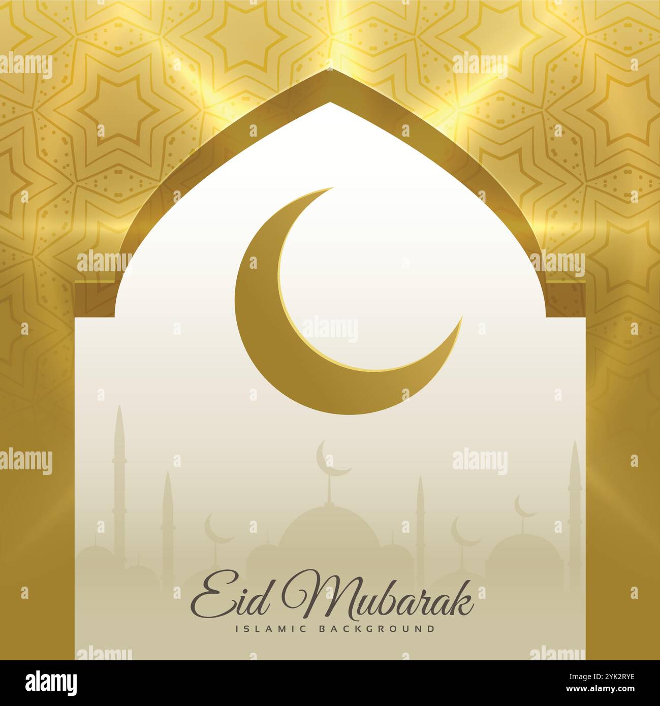 Mosque door golden Stock Vector Images - Alamy