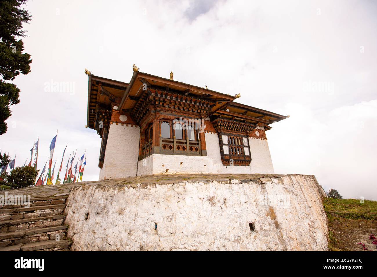 Lungchutse Temple, which is located at an elevation of 3,566m above sea ...