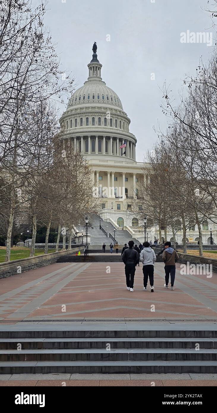 WASHINGTON DC-FEB 10, 2024: The United States Capitol, often called the ...