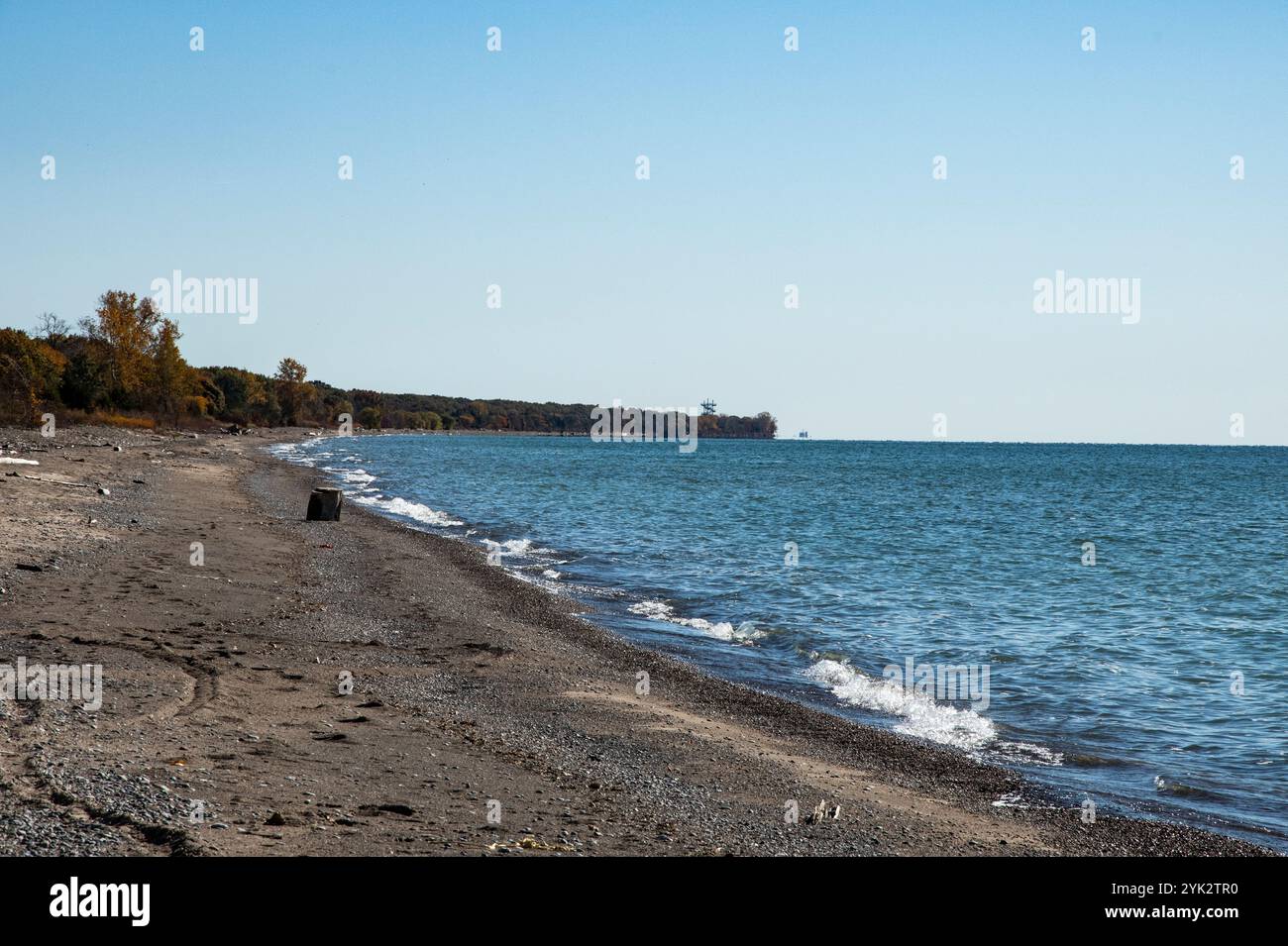 Beach by the dunes at Point Pelee National Park in Leamington, Ontario ...
