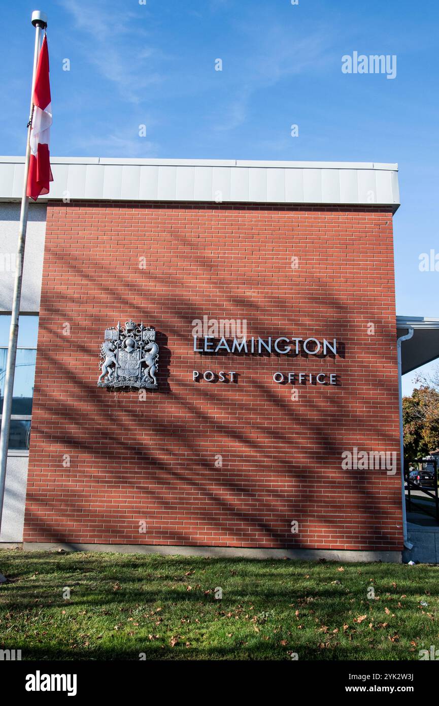 Post office on John Street in Leamington, Ontario, Canada Stock Photo ...
