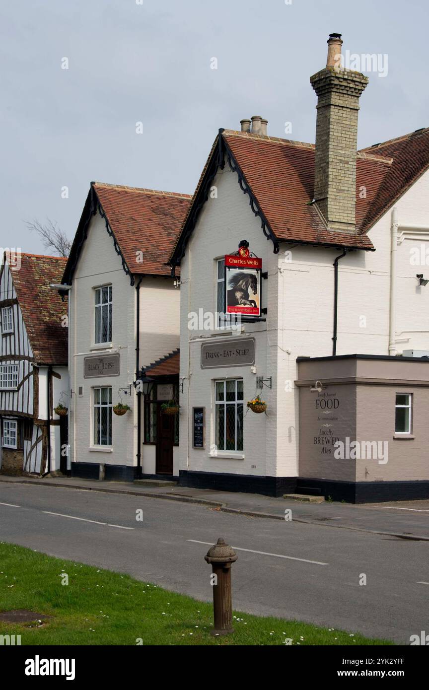 Black Horse Inn, Bulbeck Stock Photo - Alamy