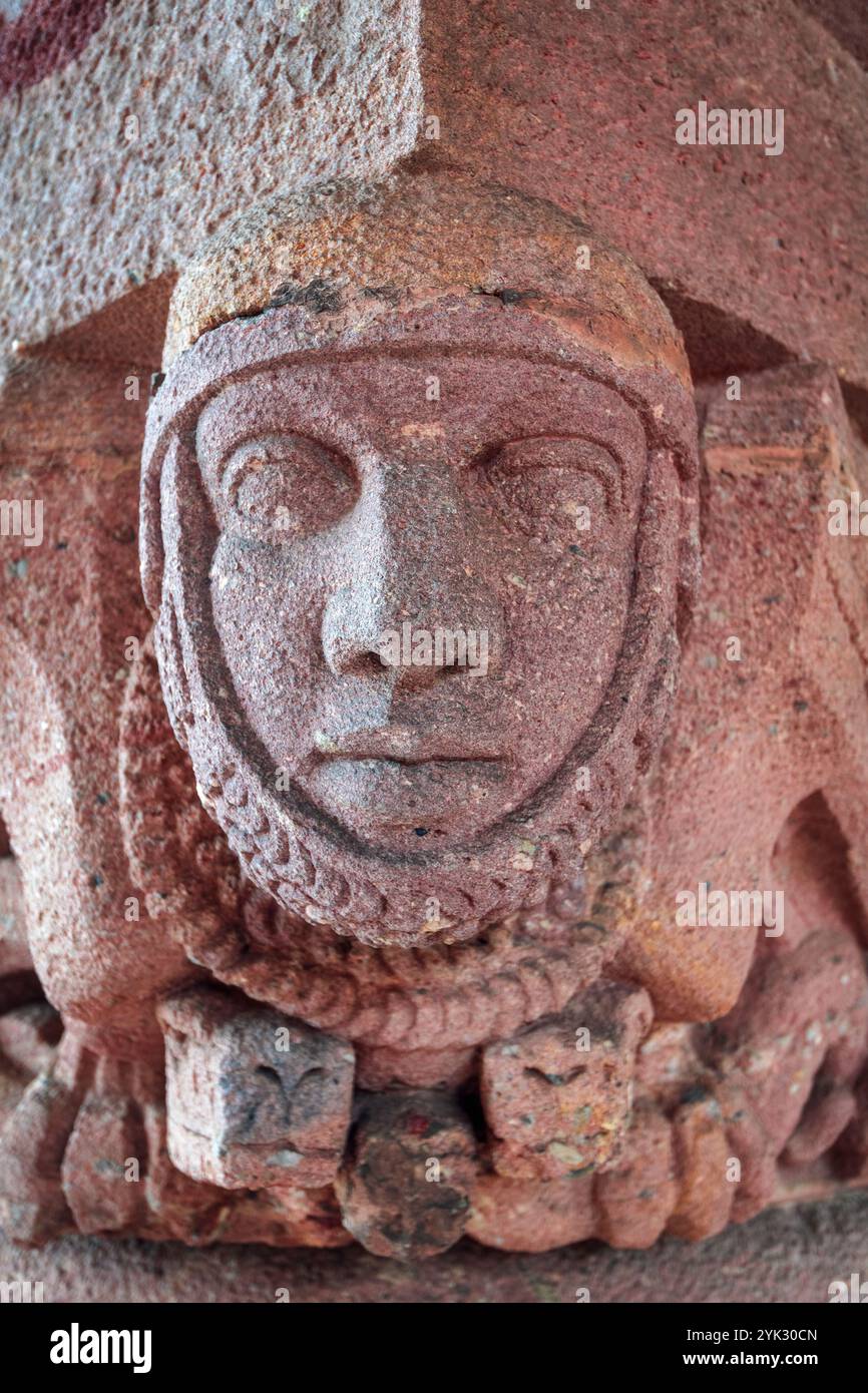 Barbarossa, face, sculpture, Kyffhäuser, monument, Kyffhäuserland, Harz ...