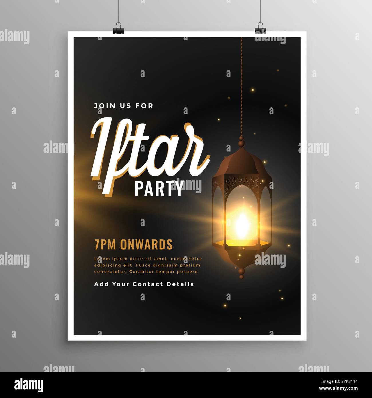 Iftar flyer hi-res stock photography and images - Alamy