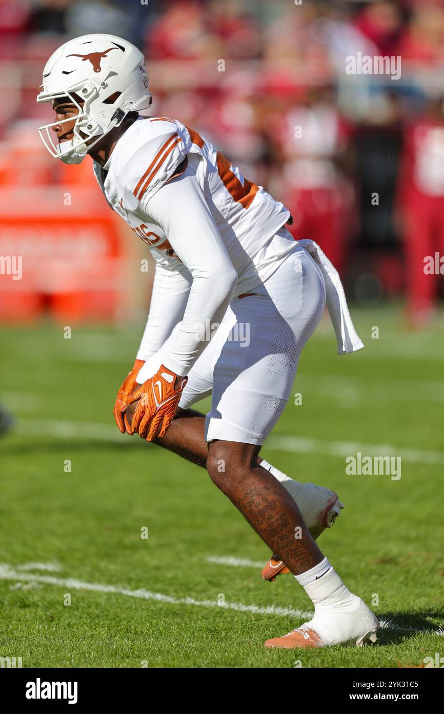 November 16, 2024: Texas defensive back Jelani McDonald #25 takes a ...