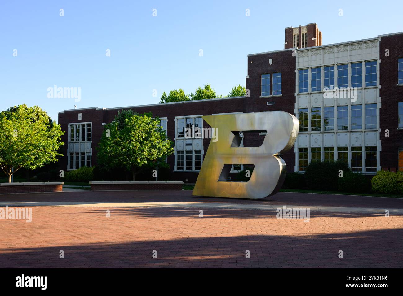 Boise, ID, USA - June 10, 2024; Large block B sign at Boise State ...