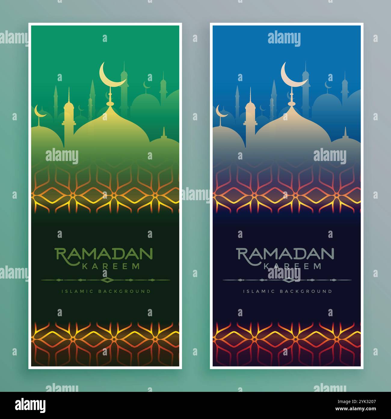 stylish ramadan kareem islamic banners Stock Vector Image & Art - Alamy