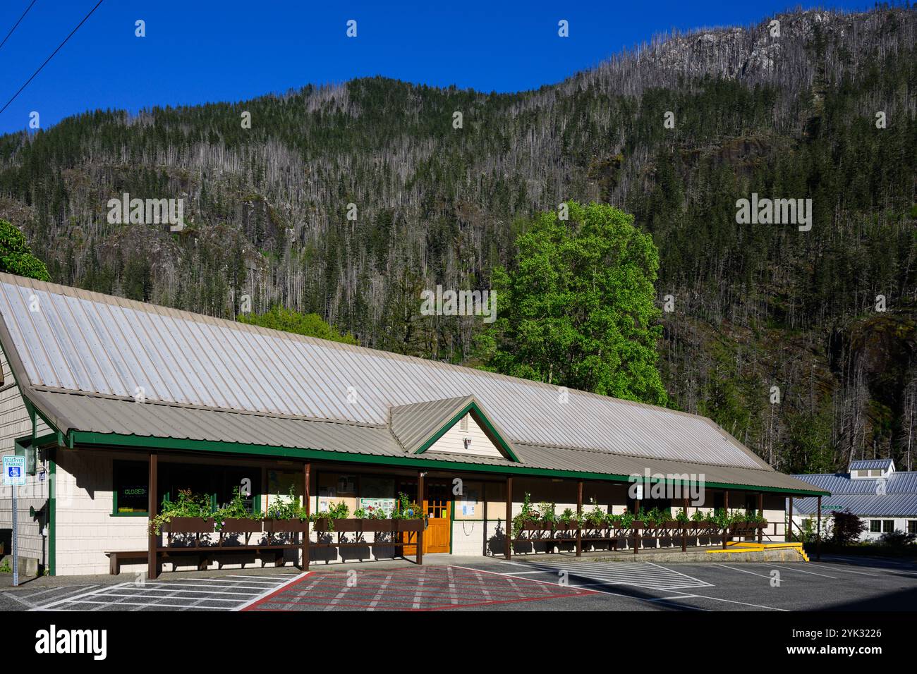 Newhalem, WA, USA - May 10, 2024; Remote Skagit General Store near ...