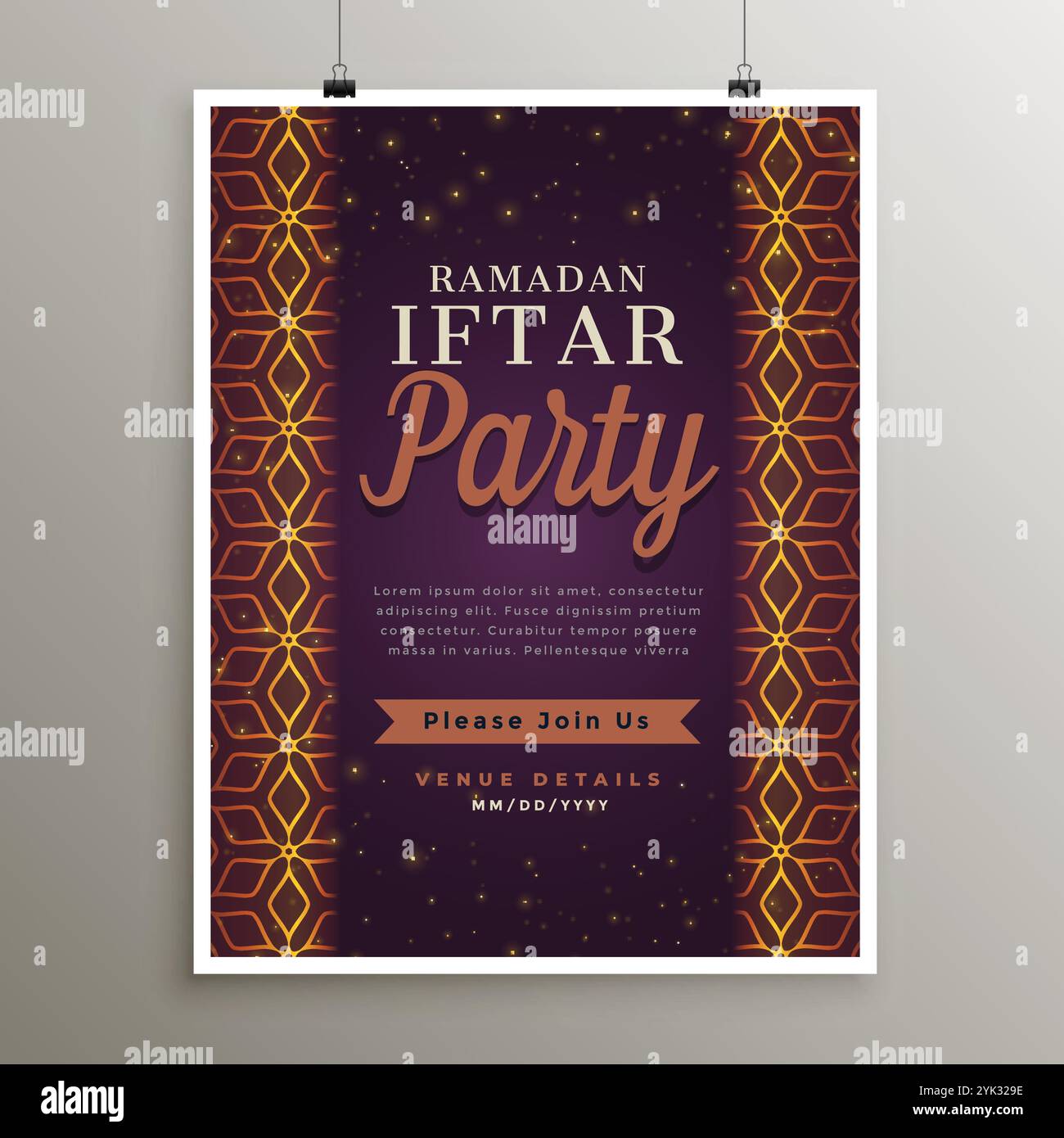Iftar party food invitation hi-res stock photography and images - Alamy